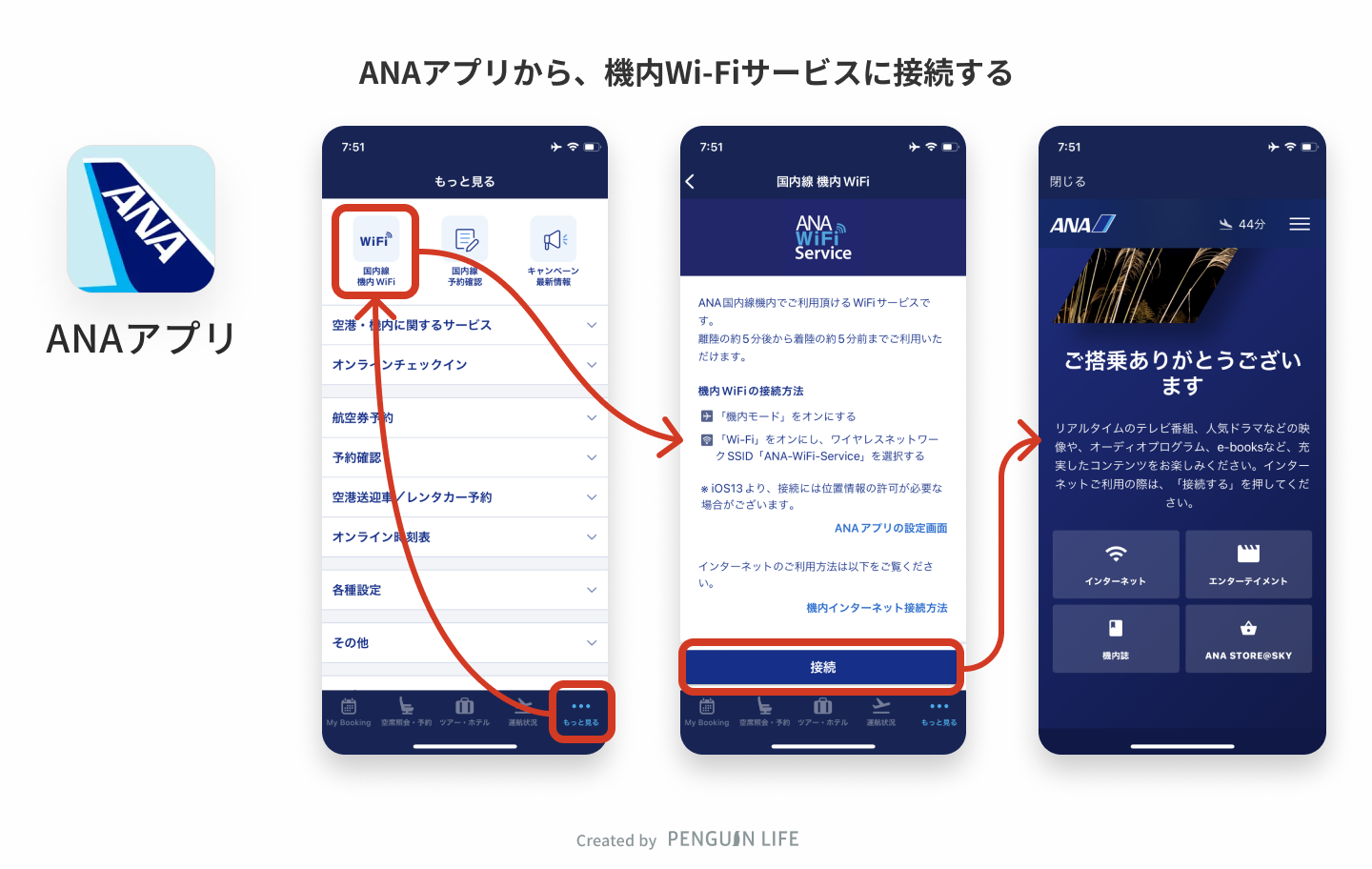 飛行機でWi-Fiを使うには？ANA国内線の機内Wi-Fiに繋げる方法